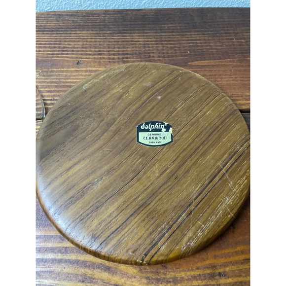 Dolphin | Dining | Vintage Cheese Dome Dolphin Teakwood With Wooden ...